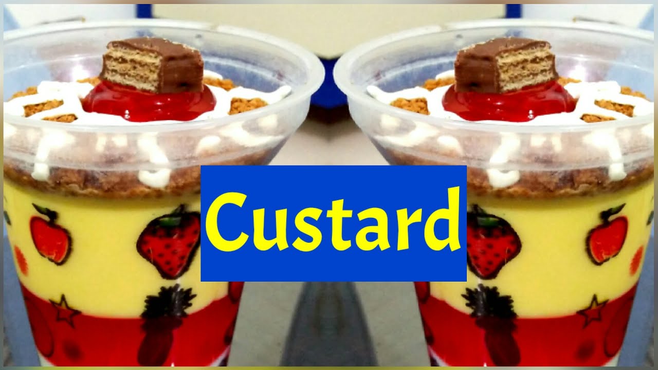 Custard jelly recipe | Healthy dessert | How to make custard for ...