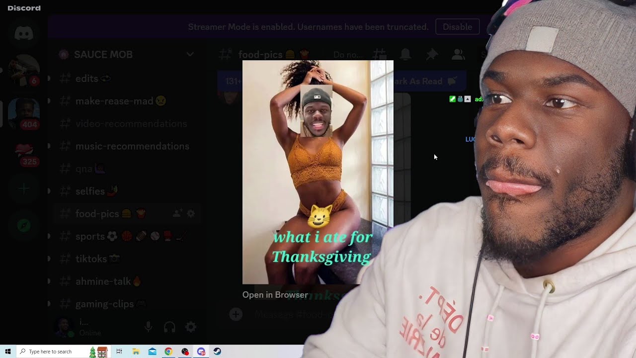 iTzRease looks at his Viewers Thanksgiving Eats - YouTube