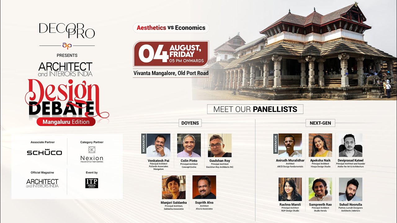 Architect and Interiors India Design Debate - Mangaluru Edition - YouTube