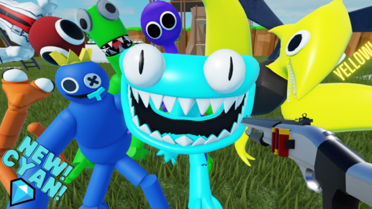 Killing Every Rainbow Friends 2 Monsters In Survive In Rainbow Friends ...