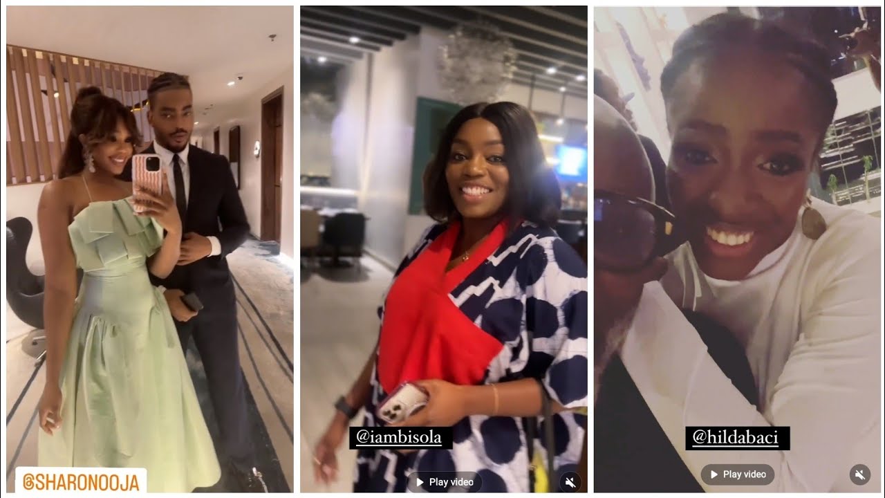 Hilda Baci ,Bisola ,Sharon ooja etc behind the scenes on Showmax series ...
