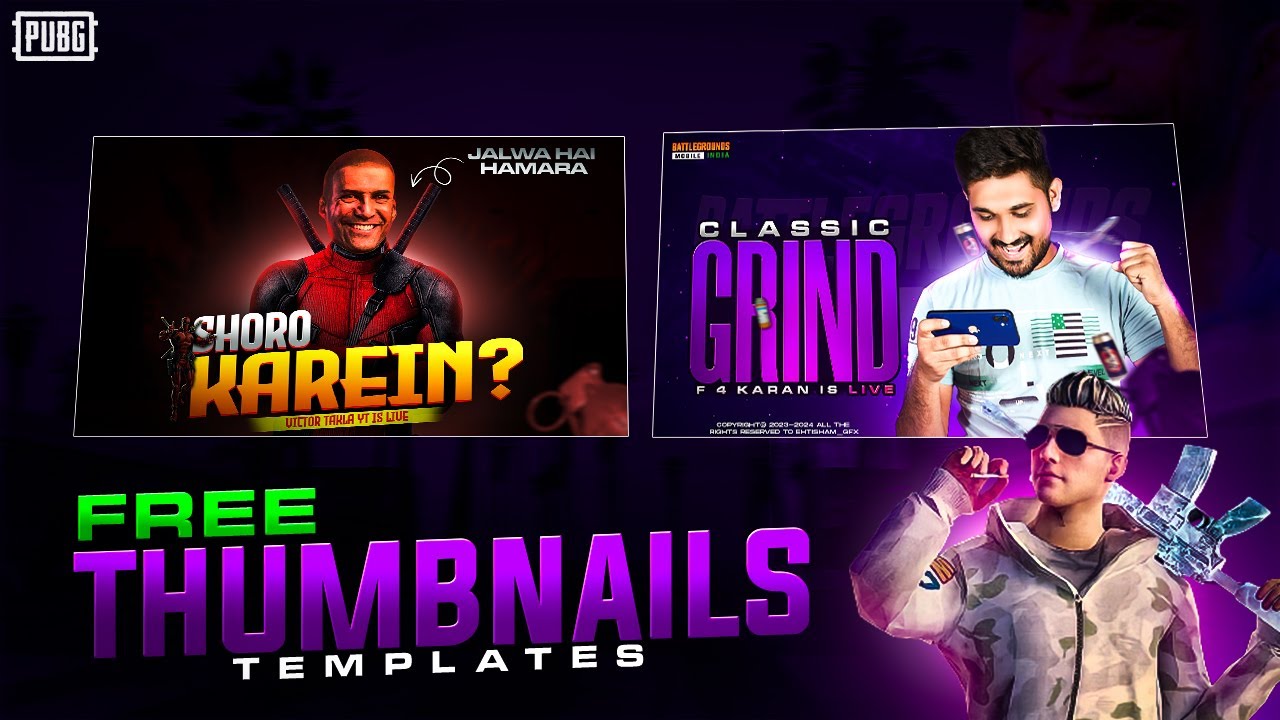 🚀 Free BGMI Thumbnail Pack: Download for FREE Now! 💣 - YouTube