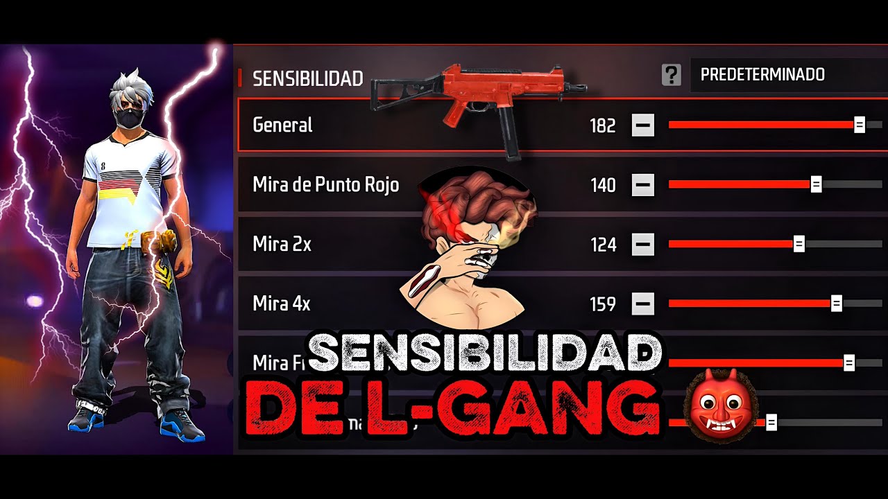COMPRE LA MEJOR SENSIBILIDAD + SUPRESOR DE L-GAN👹 CON Y SIN DPI PARA DAR SOLO ROJO EN FREE FIRE ...