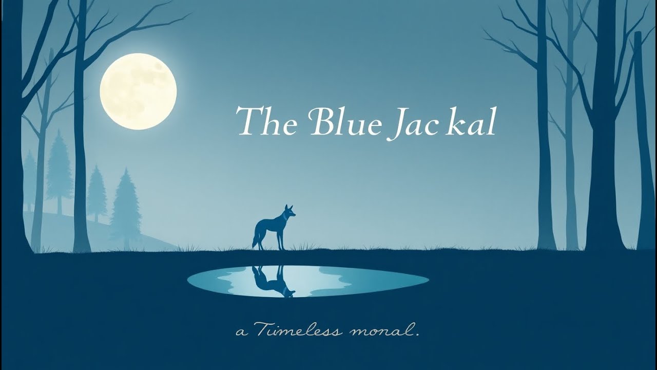 The Blue Jackal | Moral Story for Kids | Bedtime Animal Story in ...