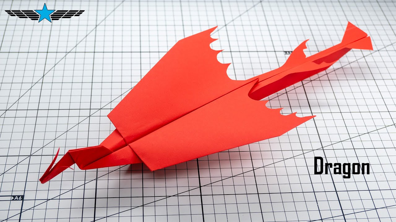 Amazing Origami Dragon Plane Tutorial - YouTube
