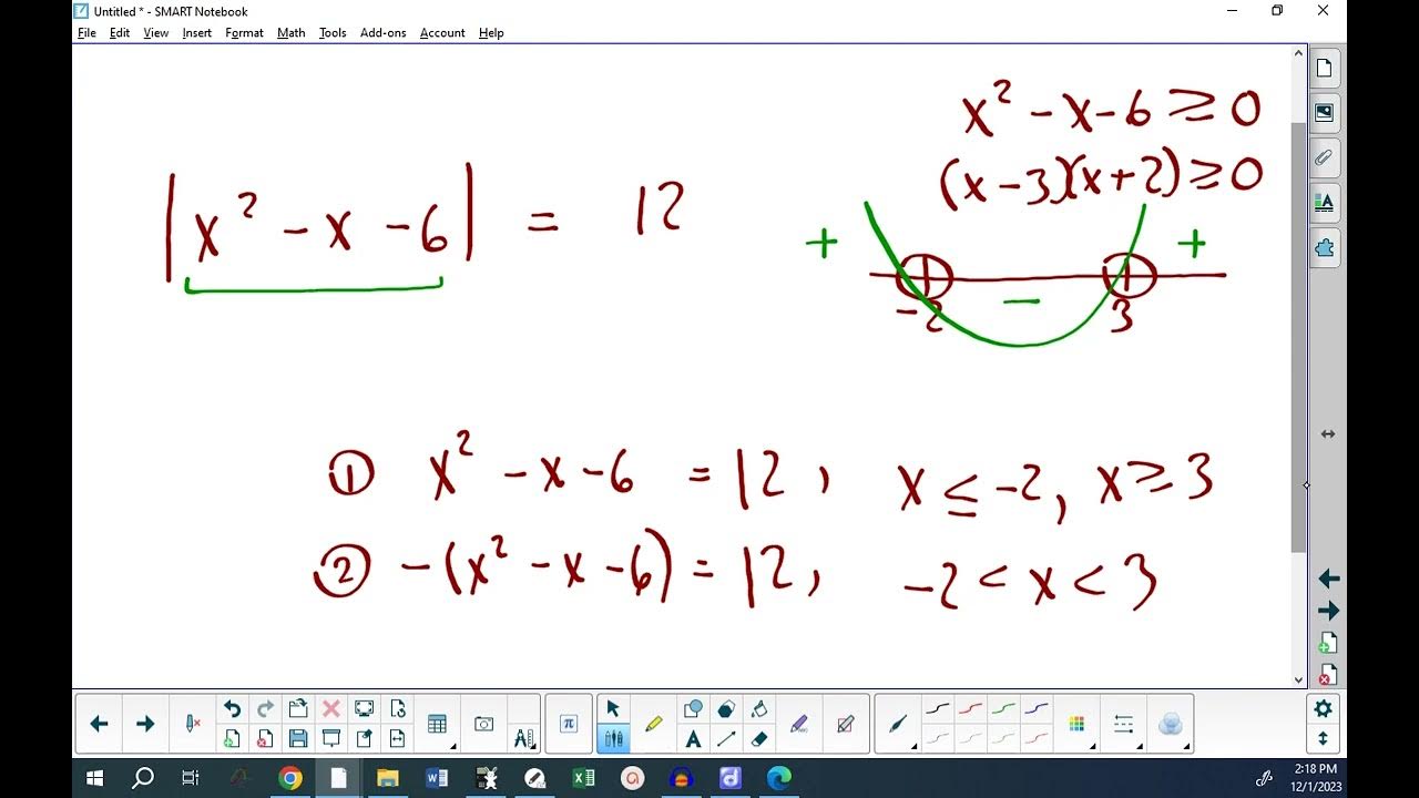 Review of Absolute Value Functions and Equations, and Reciprocal Functions - YouTube