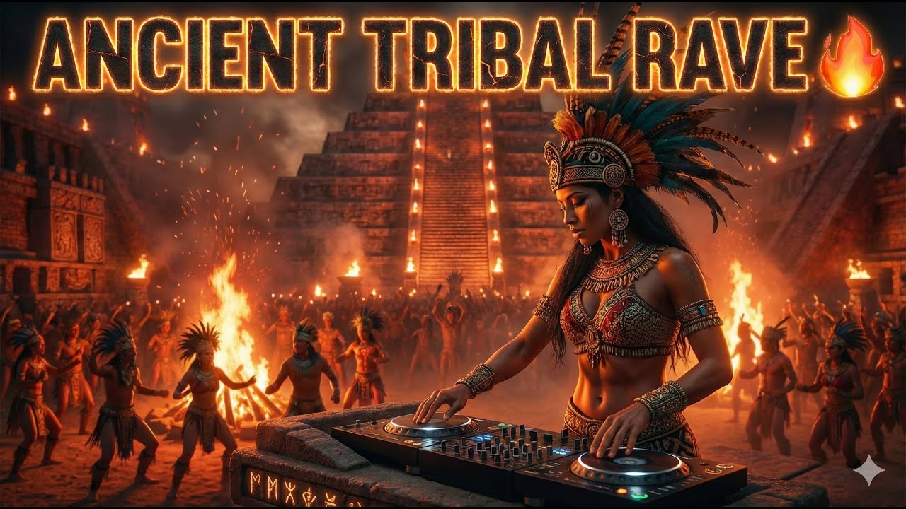 ANCIENT TRIBAL RAVE 🔥 | Epic Ritual EDM Festival of Fire & Drums - YouTube