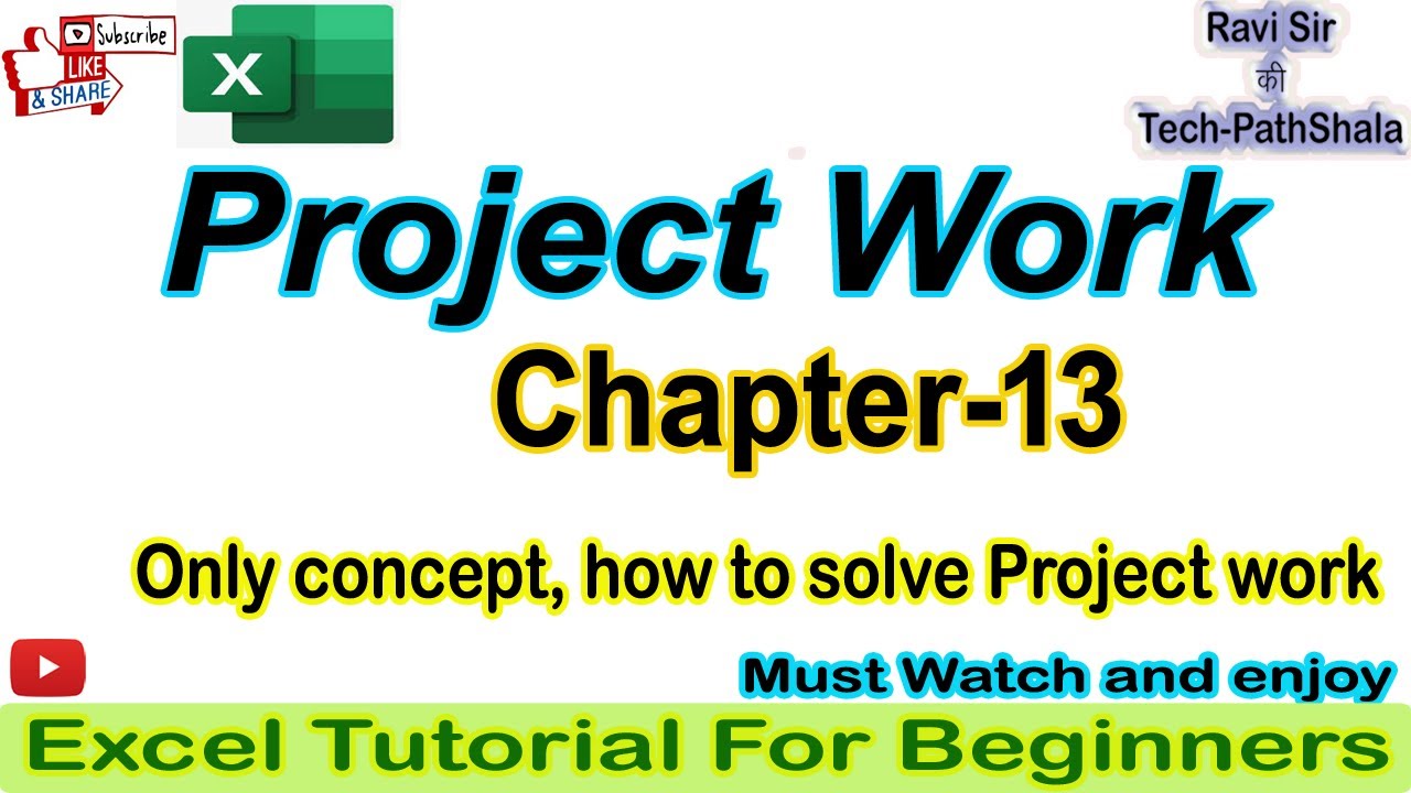 Excel Project Chapter 13 Ravi Exceltutorialinhindi Excel Youtube