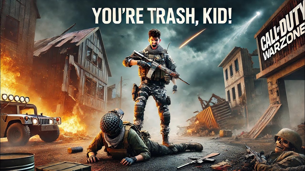 You're Trash Kid....Warzone Victory - YouTube