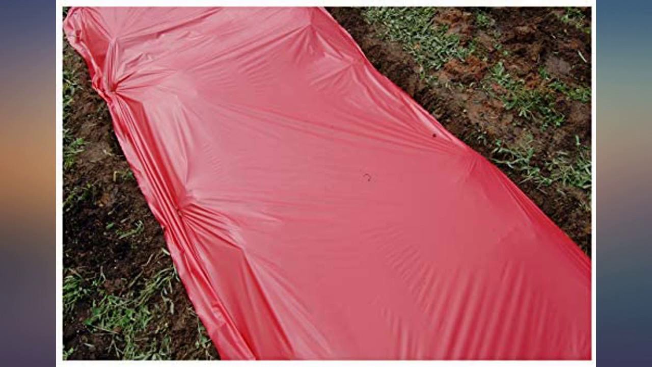Garden Grow Film Red Plastic Mulch Film - 4ft X 25ft Embossed Garden ...