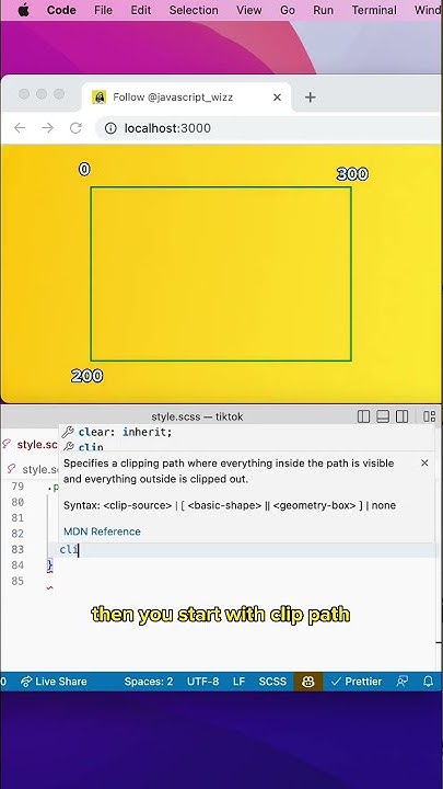 CSS clip-path is magic #webdevelopment #javascript #programming #vscode #css #softwareengineer ...