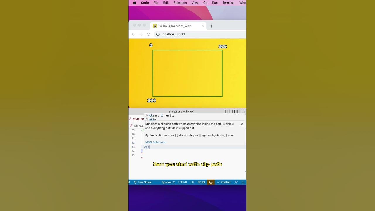Css Clip Path Is Magic Webdevelopment Javascript Programming Vscode Css Softwareengineer
