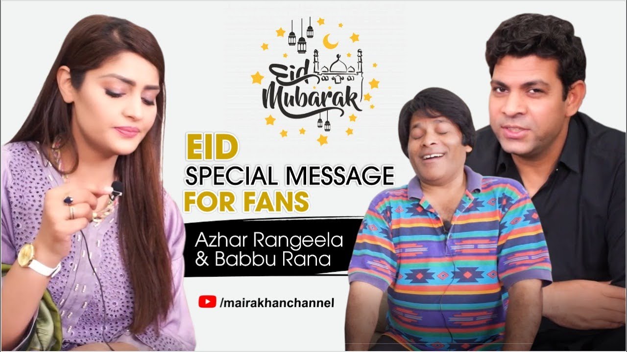 Babbu Rana & Azhar Rangeela | Eid Message For Fans | Live Singing ...
