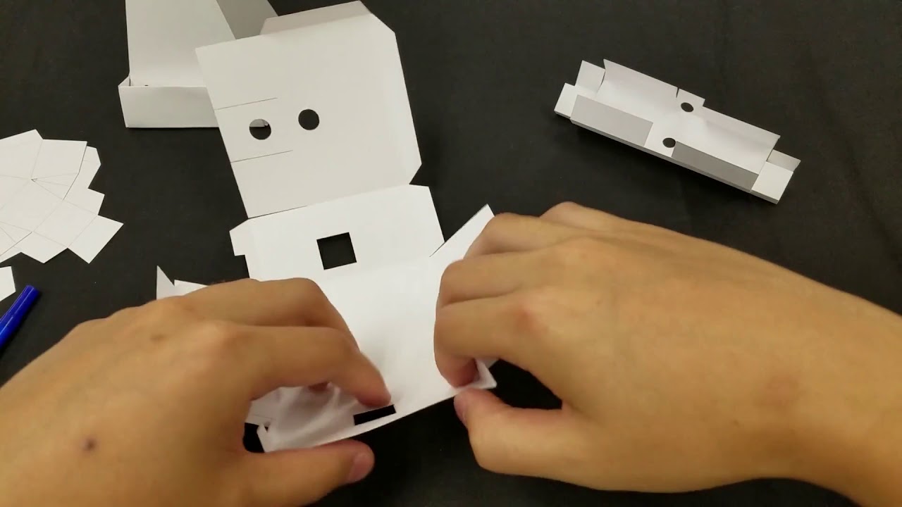 How to Fold the PaperBot Paper Skin - YouTube