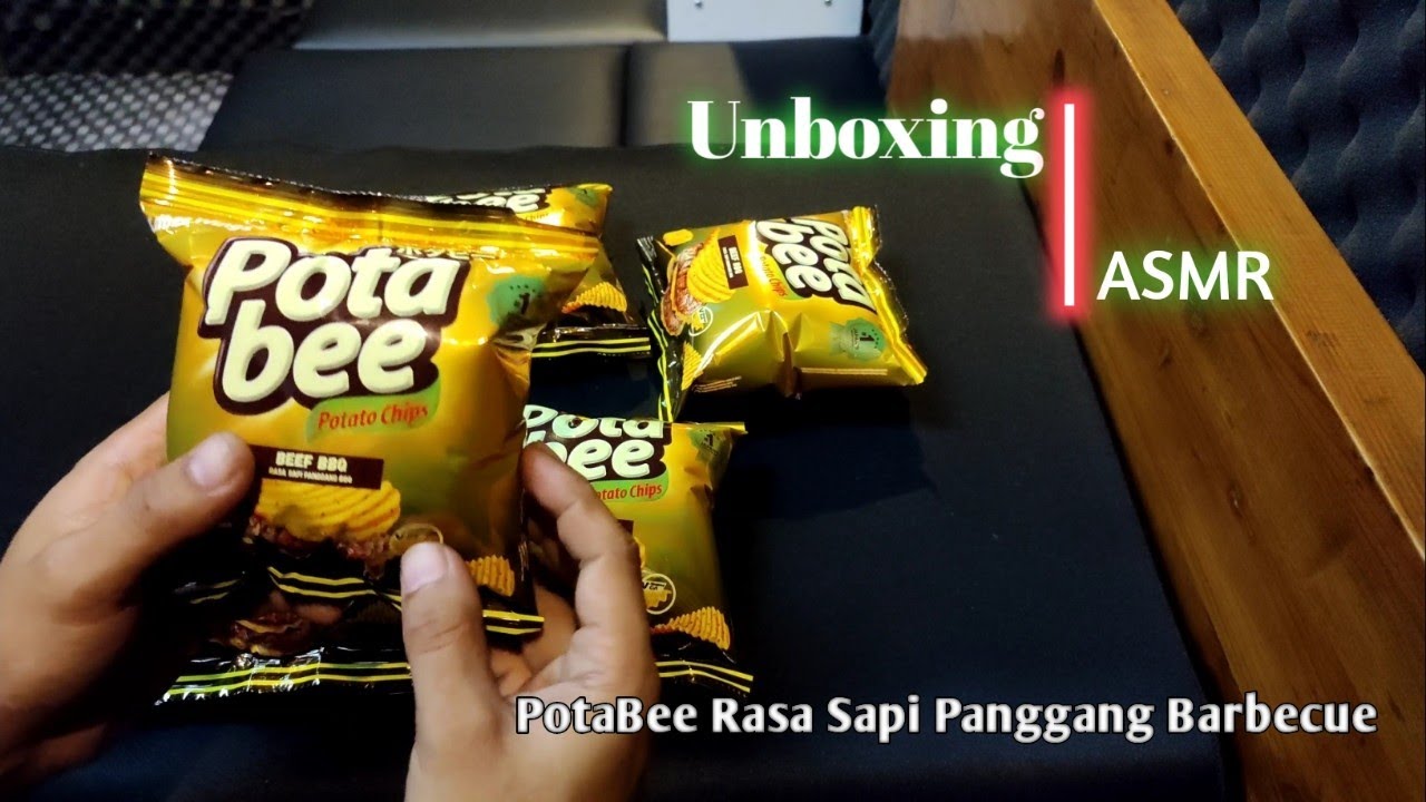 Unboxing ASMR Potabeee Rasa Sapi Panggang Barbecue - YouTube