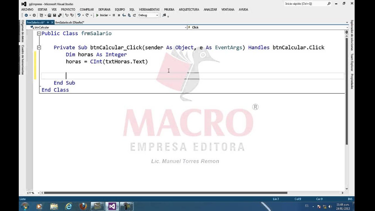 Practicando con VB . Ejemplos. - YouTube