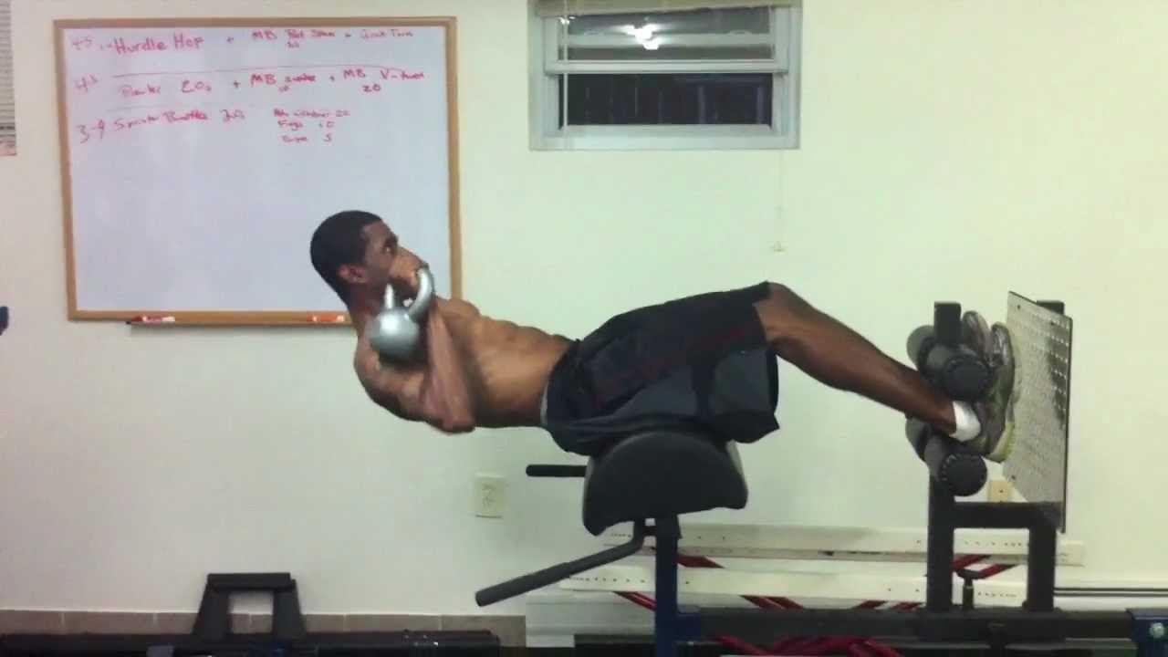 KB Sit-Up on GHR/Hanging Leg Raises - YouTube