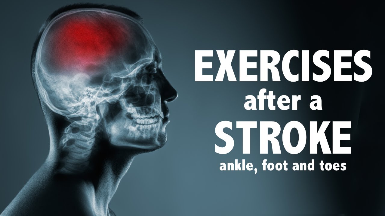 Exercises after a STROKE: ankles, feet and toes (standing, Level 1 - beginner) - YouTube