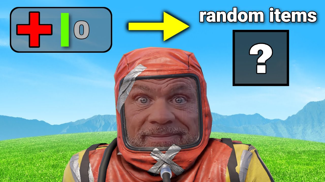 Everytime you take DAMAGE you get a Random Item - Modded Rust - YouTube