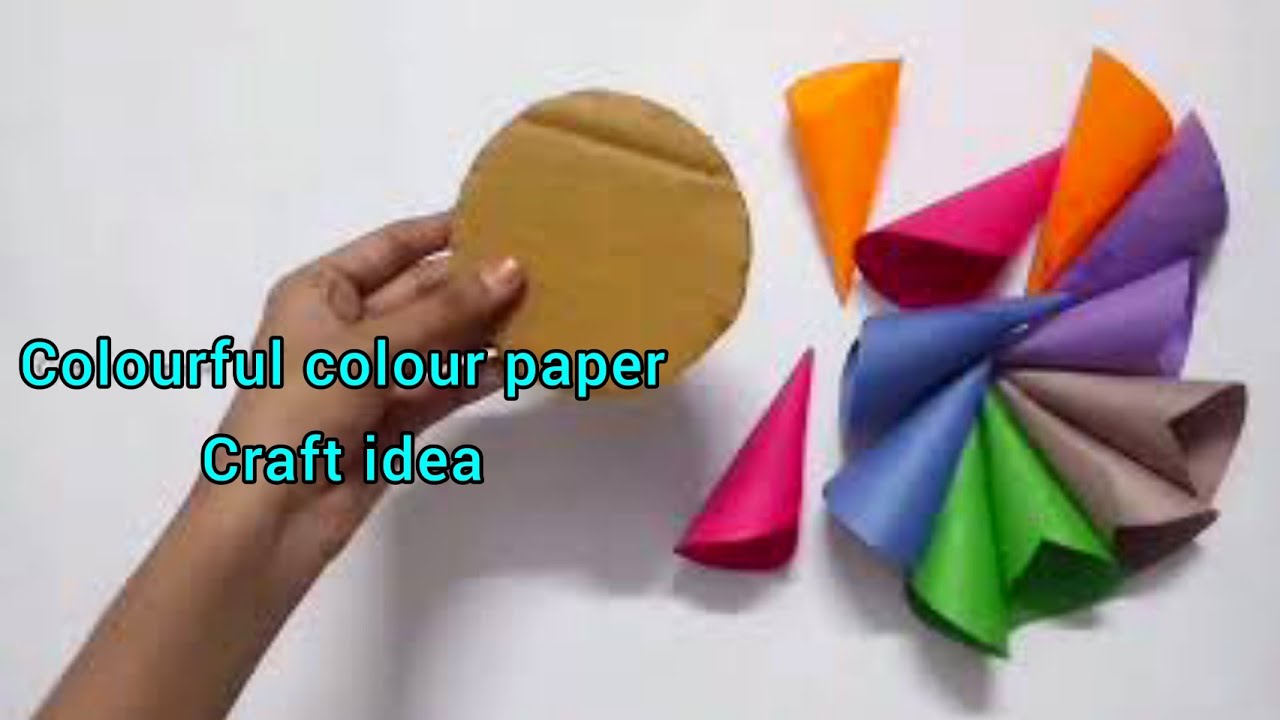 Colour paper craft idea/ Colourful ஆன கிராஃப்ட் பண்ணுவோமா😀/ #diy # ...