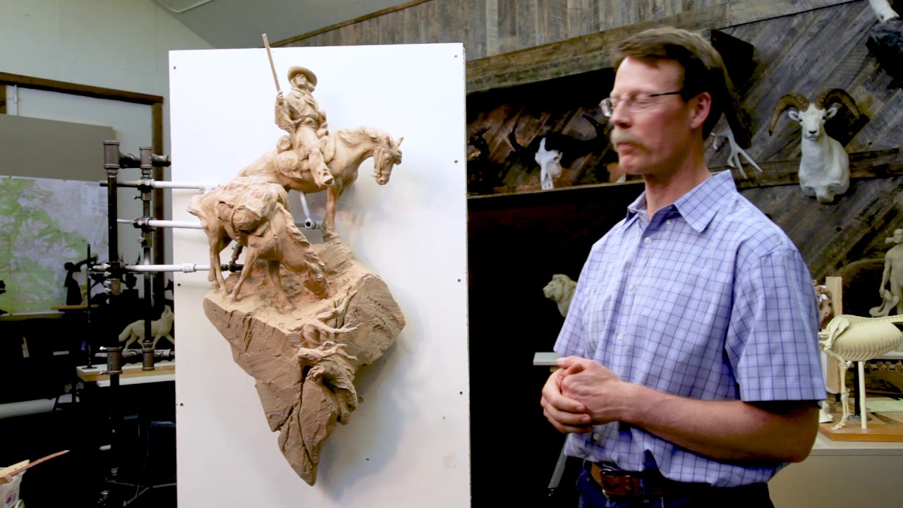 Along the Hoback - Tim Shinabarger - Bronze Sculpture - YouTube