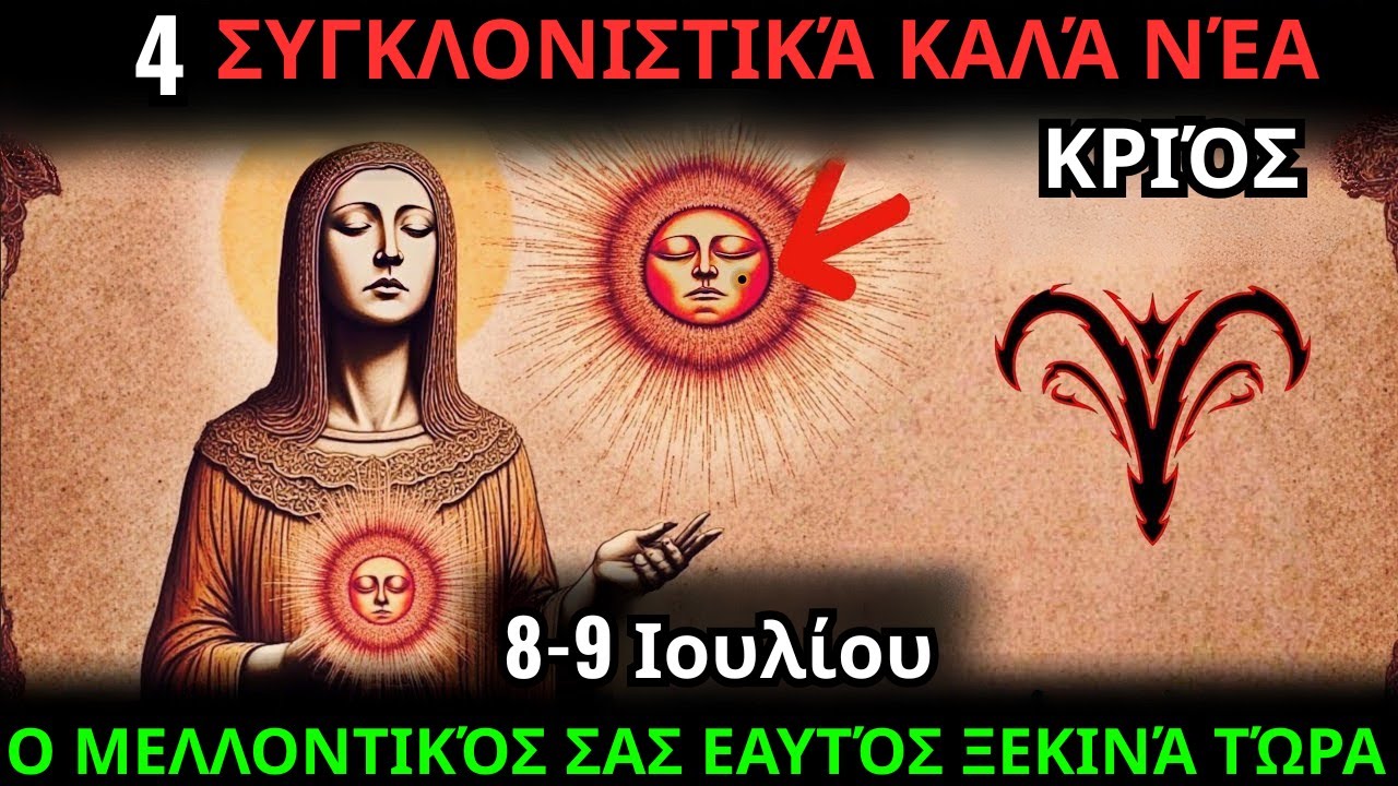 Κριός ♈ 8–9 Ιουλίου: 4 Σοκαριστικά Καλά Νέα – Η Εποχή των Εκατομμυρίων ...