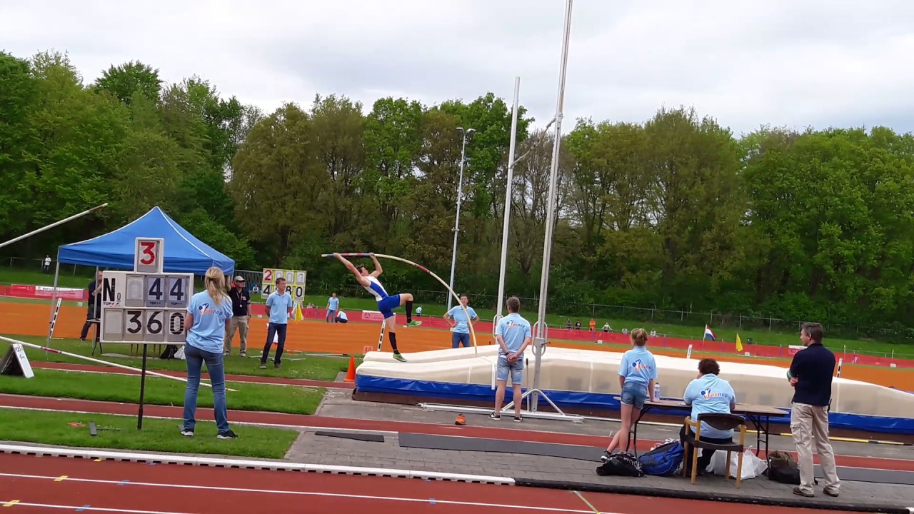 LEON MAK! NK Meerkamp 2017! Polsstok: 4m80 - YouTube