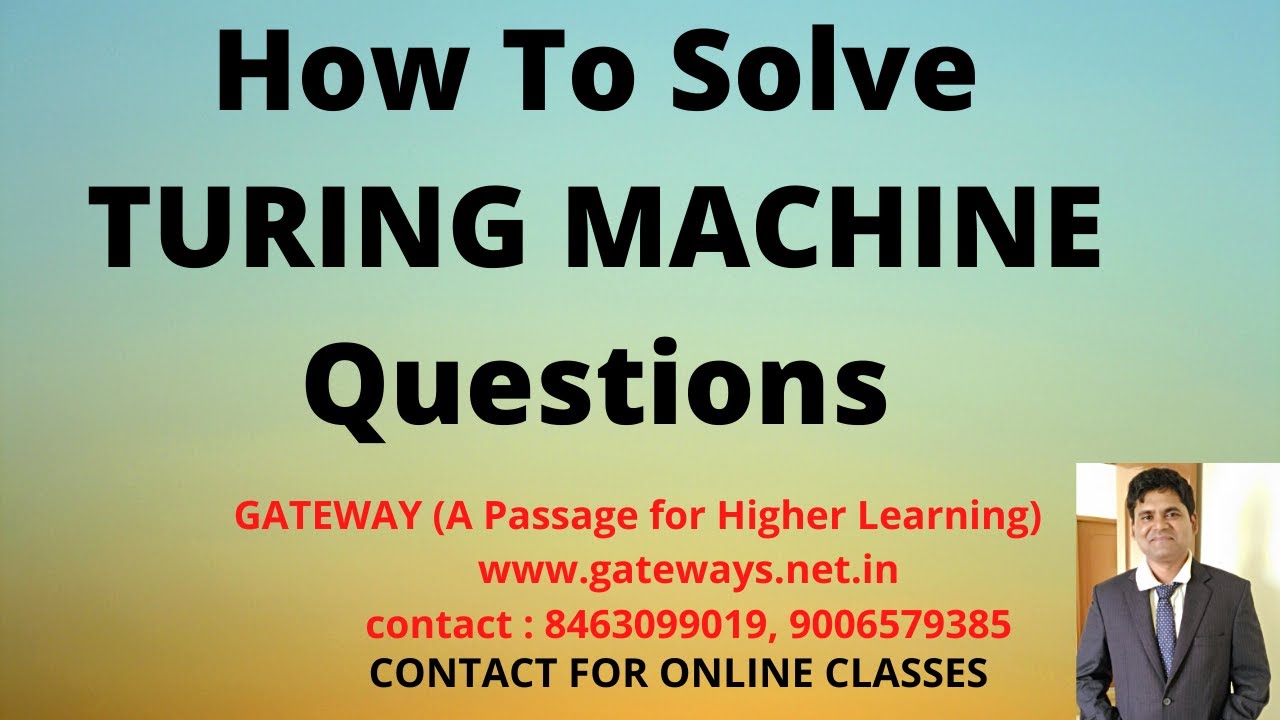 Turing Machine Questions for GATE CSE | UGC NET COMPUTER SCIENCE | PYQ ...