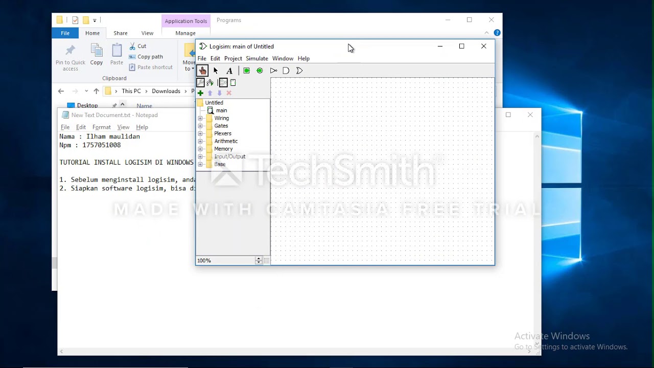Tutorial Install logisim - YouTube