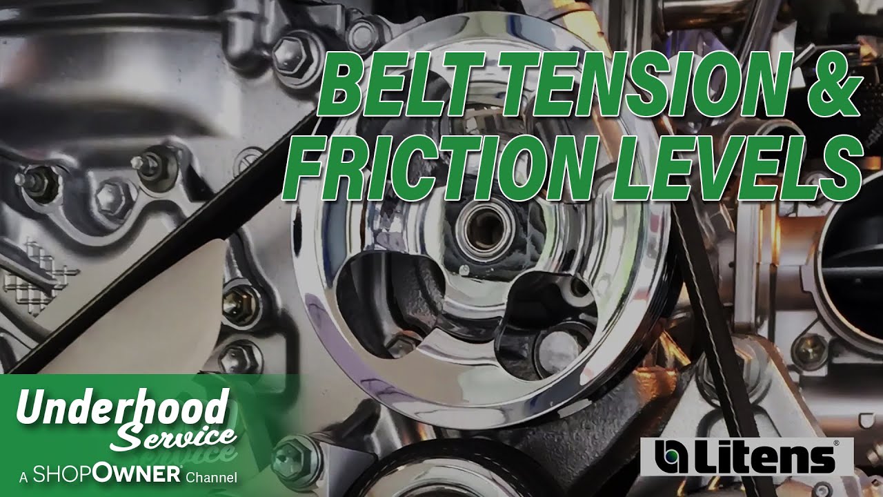 Belt Tension And Friction Levels - YouTube