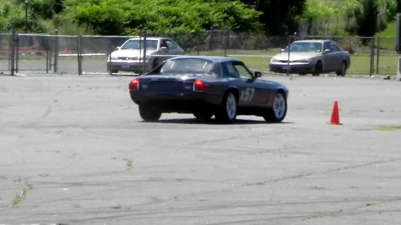 Jaguar Race car Slalom Champion JCNA slalom 1984 XJS Dean Cusano - YouTube