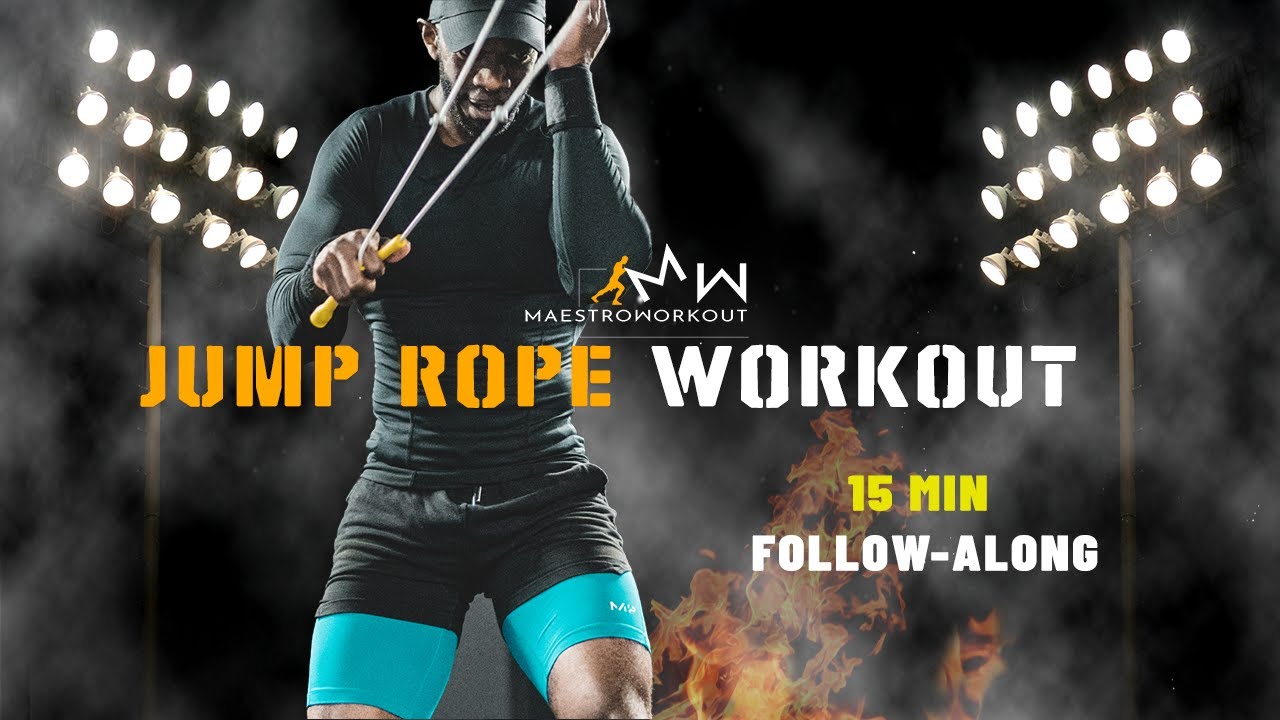 🔥GET FIT IN 15 MIN!! BURN FAT & GET STRONG | Jump Rope & Bodyweight ...