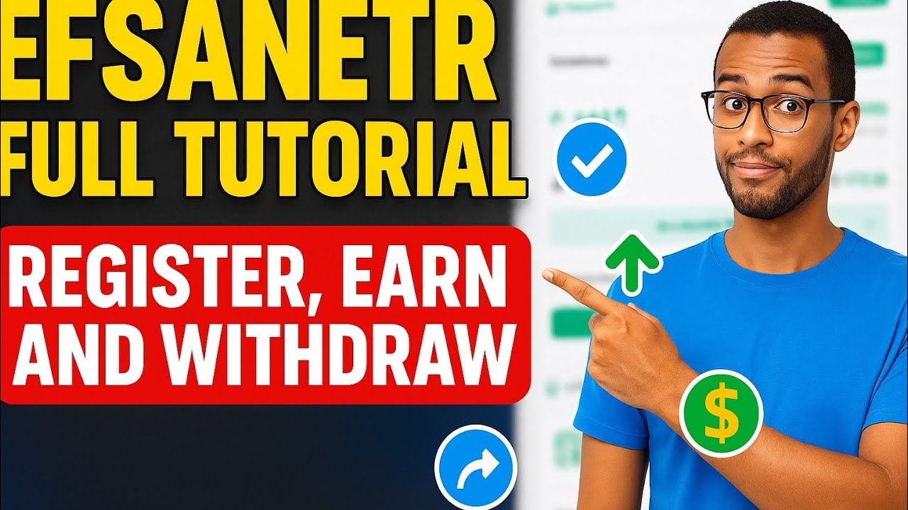 EfsaneTR Full Tutorial: Register, Earn, and Withdraw Seamlessly! - YouTube