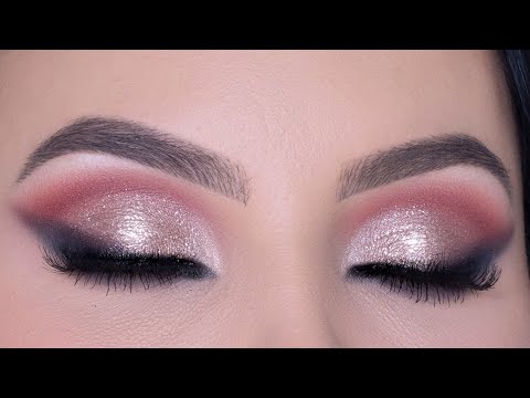 Glamorous Rose Golden Eye Makeup Tutorial - YouTube