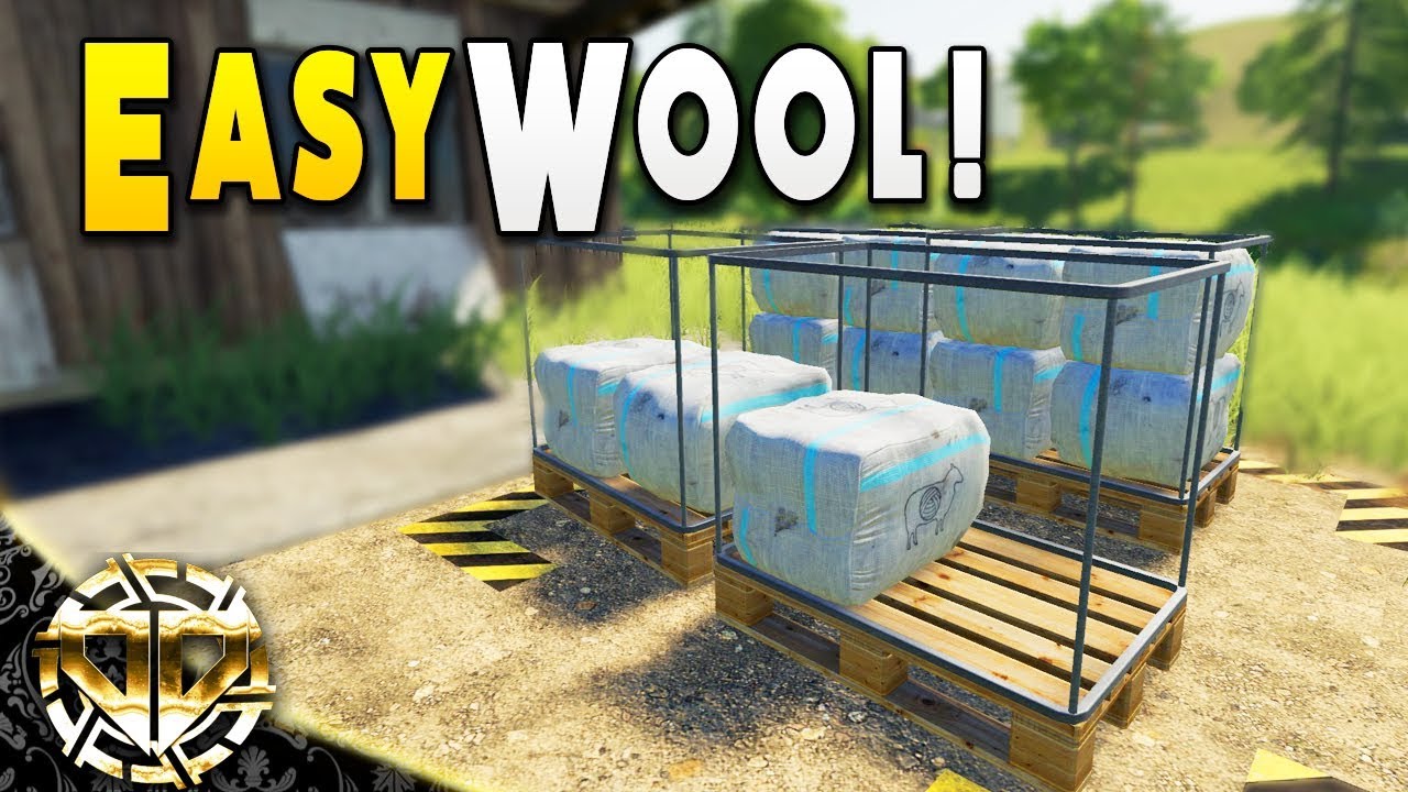 EASY WOOL : SHEEP WOOL PALLETS FOR QUICK CASH - Farming Simulator 19 ...