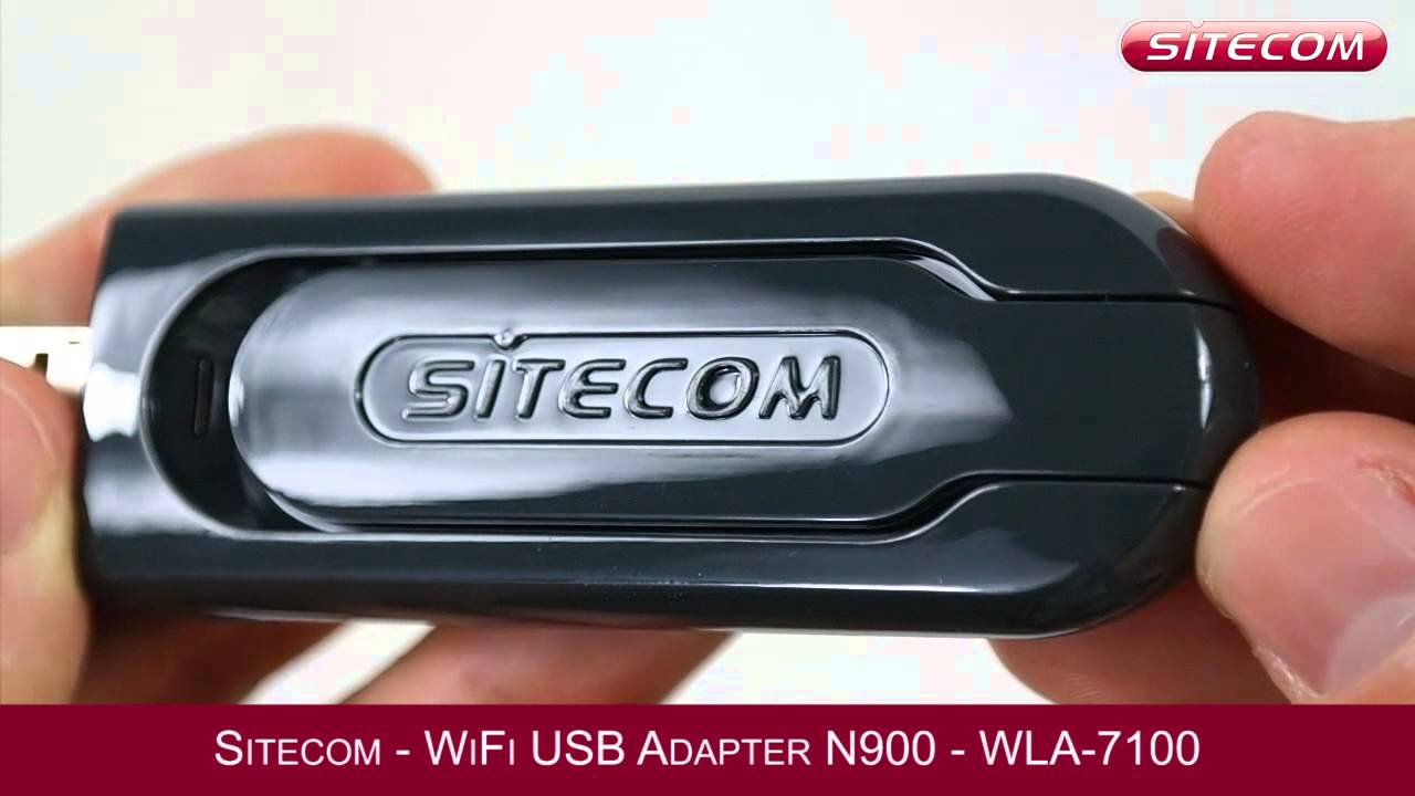 Sitecom WiFi USB Adapter N900 WLA 7100 - YouTube