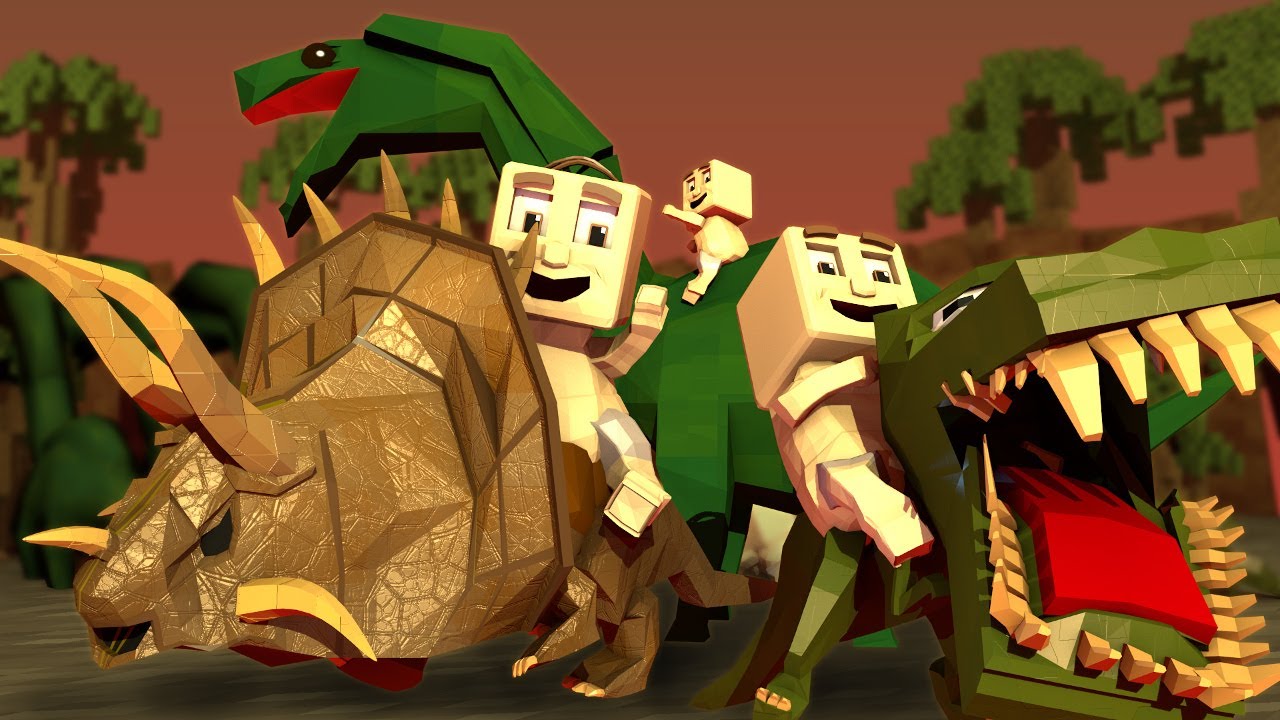 Minecraft | DINOSAUR VS DINOSAUR DEATHMATCH! (Jurassic Park Morph Hide ...
