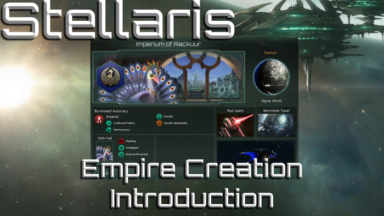 Stellaris Tutorial 01 - Empire Creation Introduction - YouTube