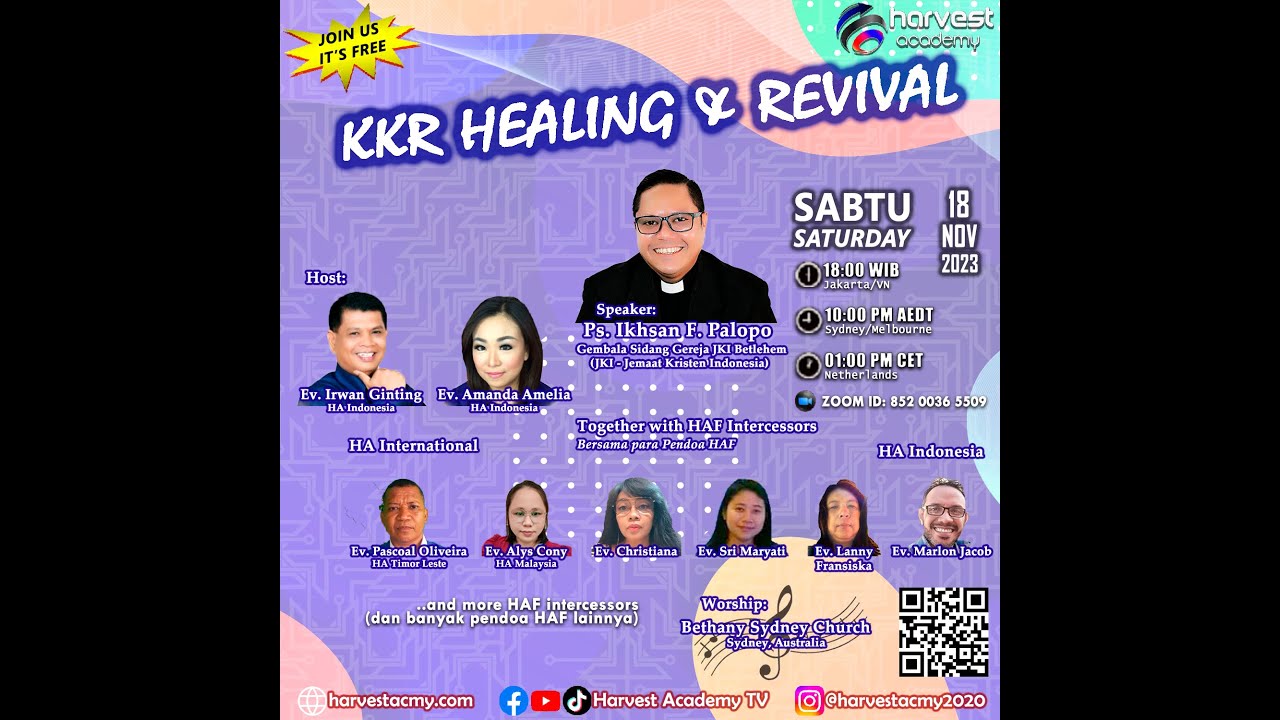 LIVESTREAM HEALING AND REVIVAL HAF 18 NOVEMBER 2023 - YouTube