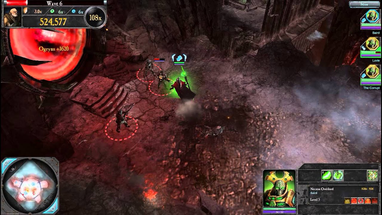 Warhammer 40k Dawn of War II Last Stand Necron Overlord - YouTube