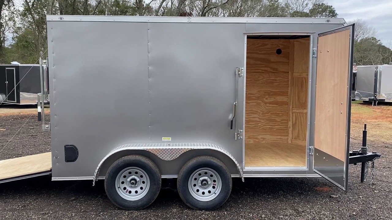 Fast Cargo 6X12 Tandem Axle Enclosed Trailer Walk Through YouTube