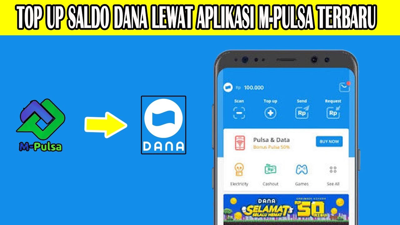 Topup Saldo Dana Lewat Aplikasi M-Pulsa Terbaru - YouTube