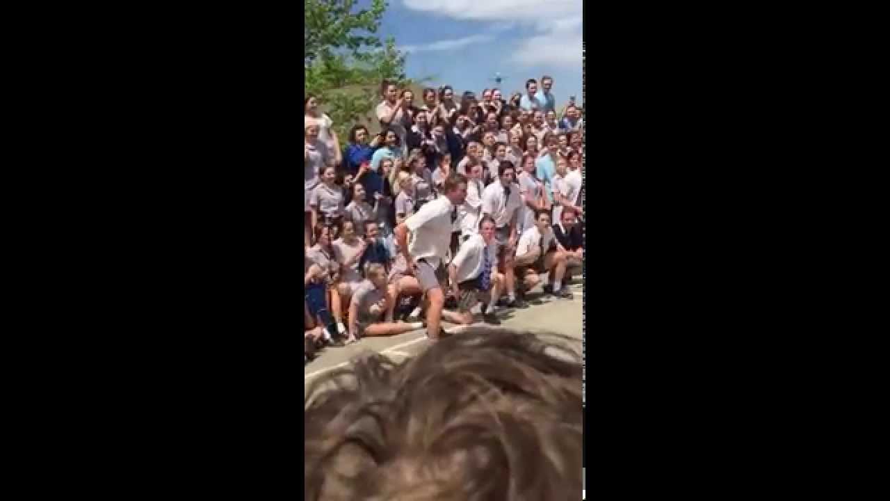 down ball competition - YouTube