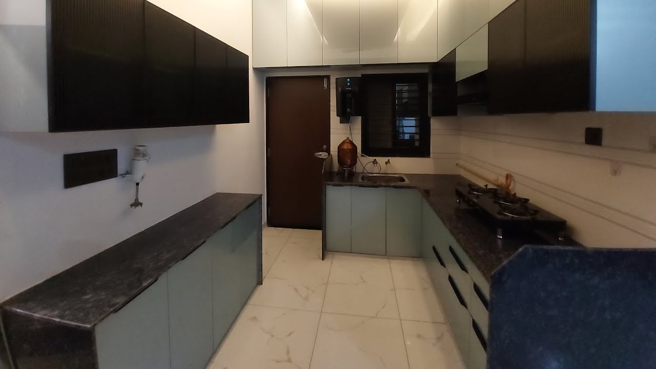 Modular Kitchen Explanation for kitchen and service area - YouTube