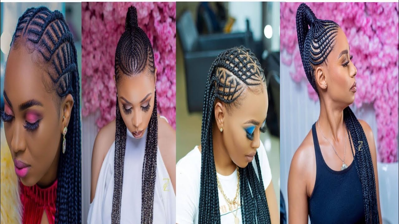 TRENDING BEAUTIFUL CORNROW HAIRSTYLES - YouTube