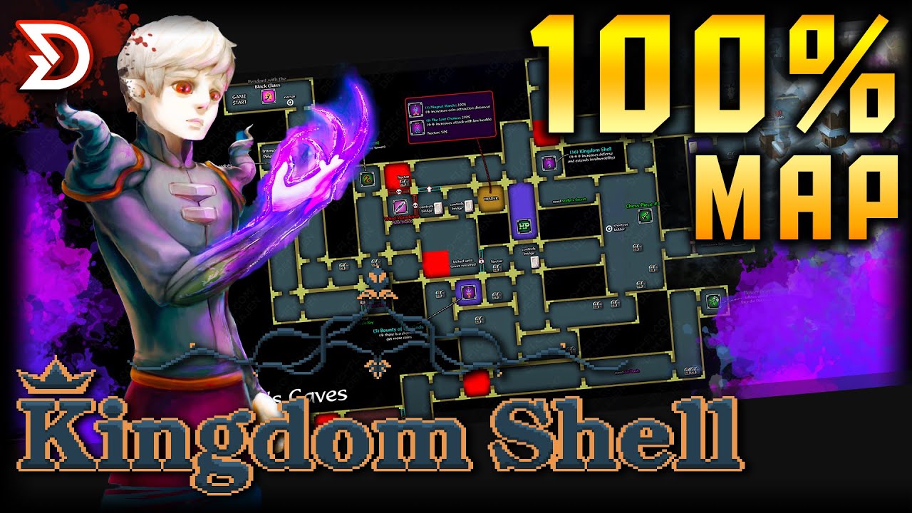 Kingdom Shell | 100% Map — All Areas, Secrets, Bosses and More! - YouTube