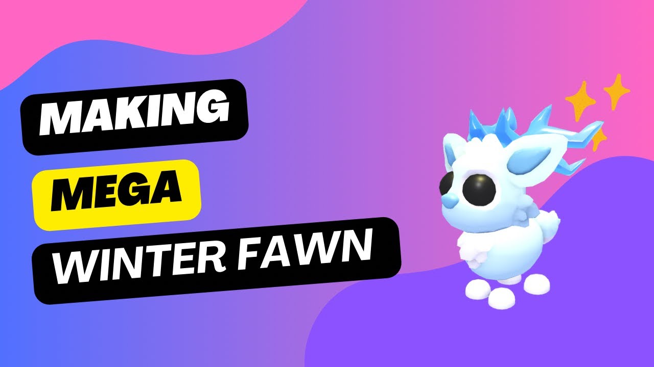 Today I’m making MEGA WINTER FAWN in #robloxadoptme - YouTube
