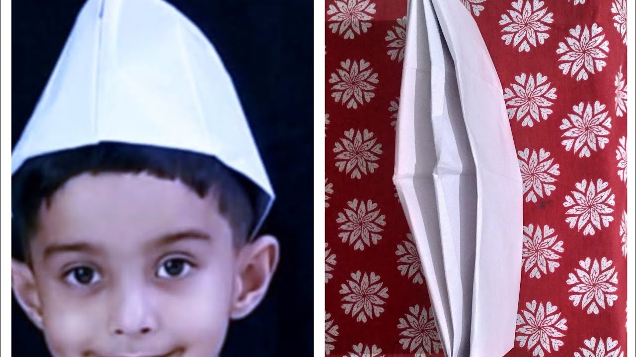 Nehru Topi/Gandhi Topi/Indian cap 🇮🇳 origami & crafts.. - YouTube