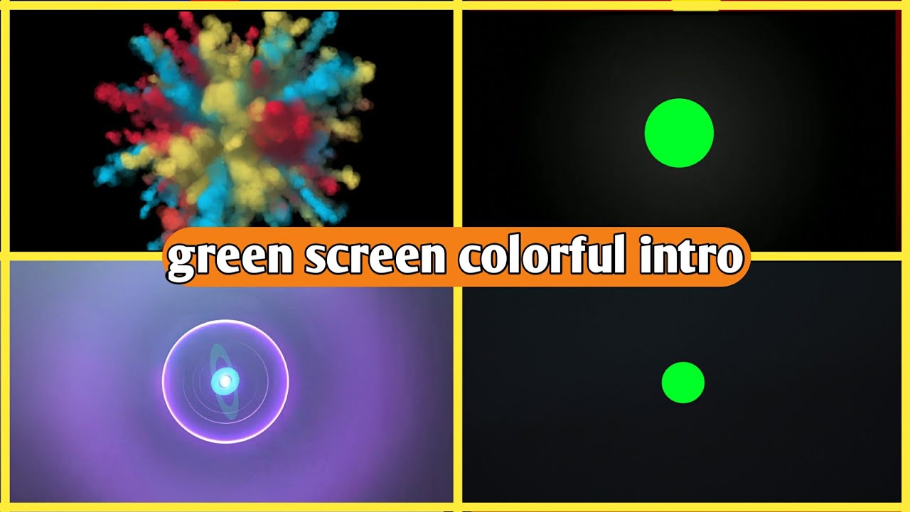 green screen colorful intro - YouTube