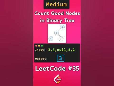 Count Good Nodes in Binary Tree Çözümü - LeetCode - YouTube